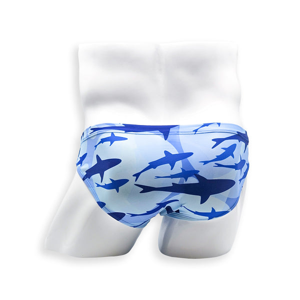 Basic Swim Brief - Blue Shark – HAC Swim