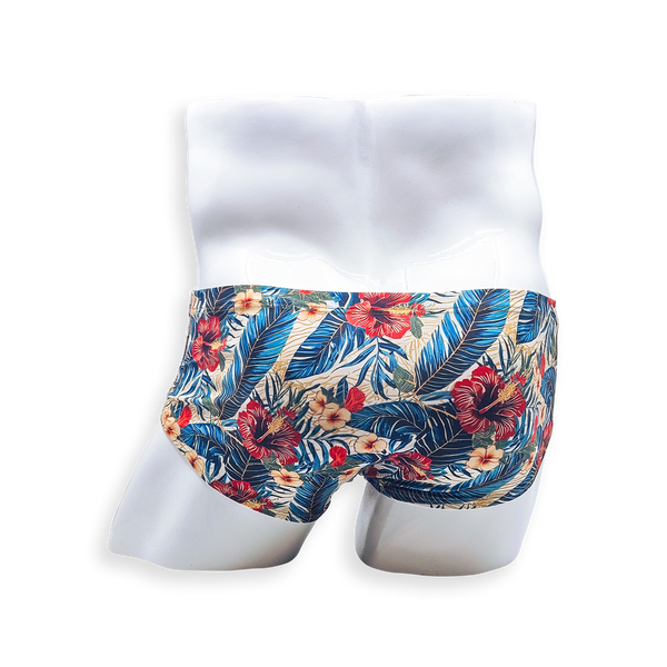 Vintage Cut Swim Brief - Hibiscus – HAC Swim